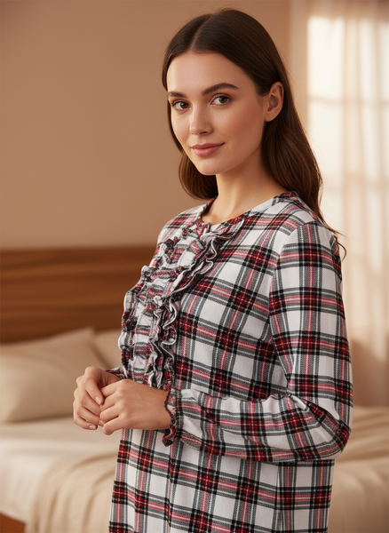 Women's Premium Flannel Long Gown – Noble Mount