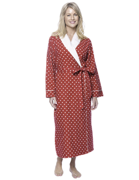 Women's Premium Flannel Fleece Lined Robe – Noble Mount